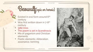 Old English and Middle English Literature pptx | PPTX