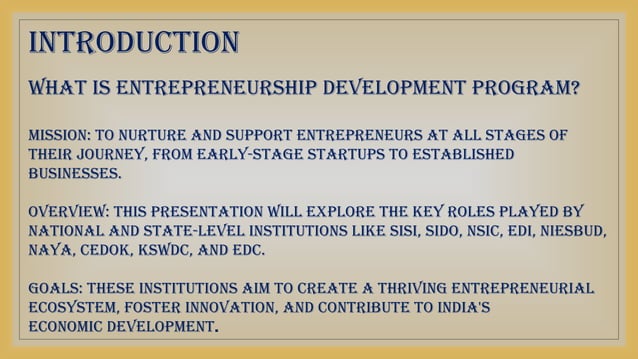 Entrepreneurship skills Presentation ESS | PPT