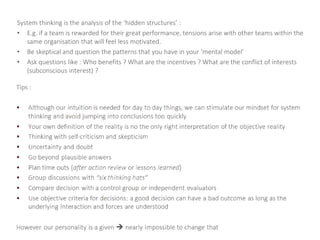 Management Consulting Method - System thinking & System Dynamics | PPT