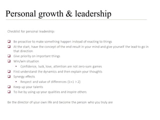 Management Consulting - Personal Growth & Leadership | PPT