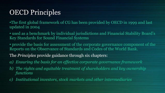 OECD Principles Of Corporate Governance in India | PPTX