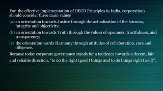 OECD Principles Of Corporate Governance in India | PPTX