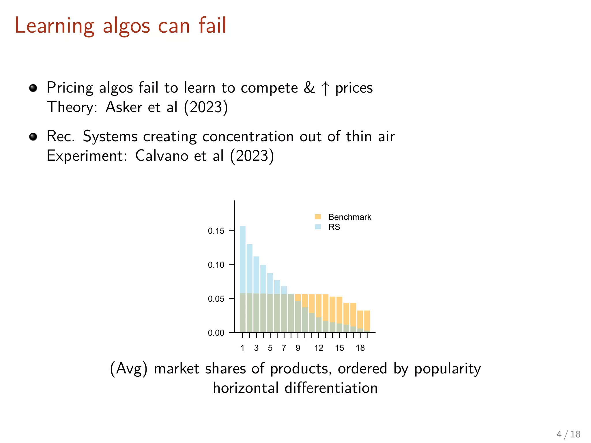 Algorithmic competition – Emilio Calvano – June 2023 OECD discussion | PDF