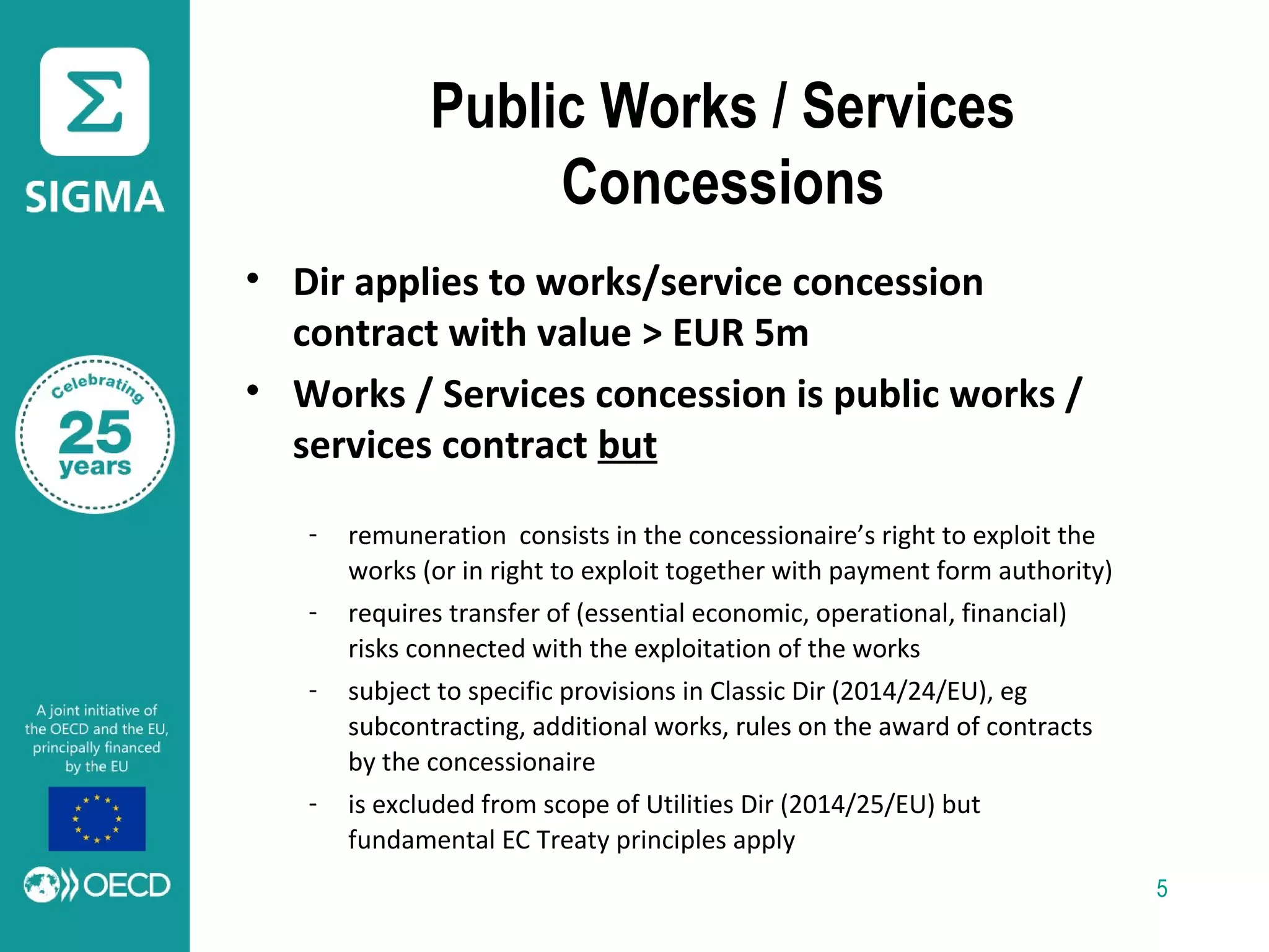 Presentation " PPPs and concessions, the planning, procurement, implementation and management" | PPT