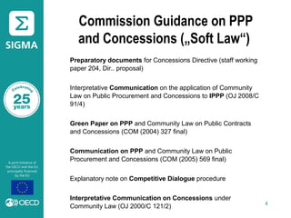 Presentation " PPPs and concessions, the planning, procurement ...