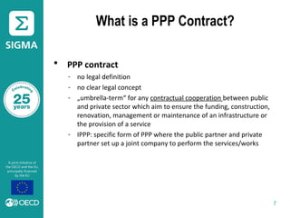 Presentation " PPPs and concessions, the planning, procurement ...