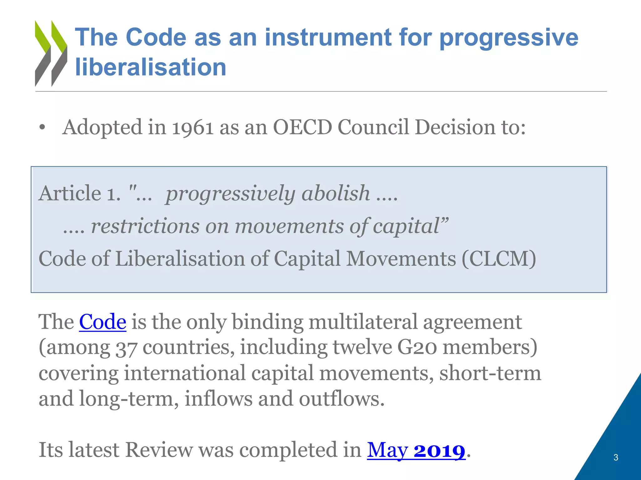 Introduction to the OECD Code of Liberalisation | PPT
