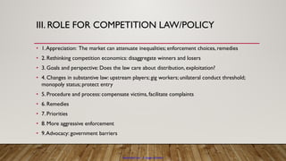 Competition and Inequality – FOX – December 2024 OECD discussion | PDF