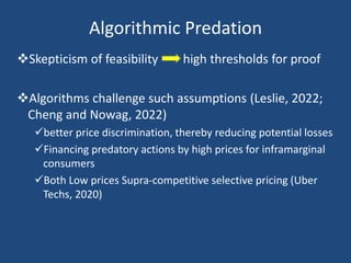 Algorithmic competition – Michal Gal – June 2023 OECD discussion | PDF