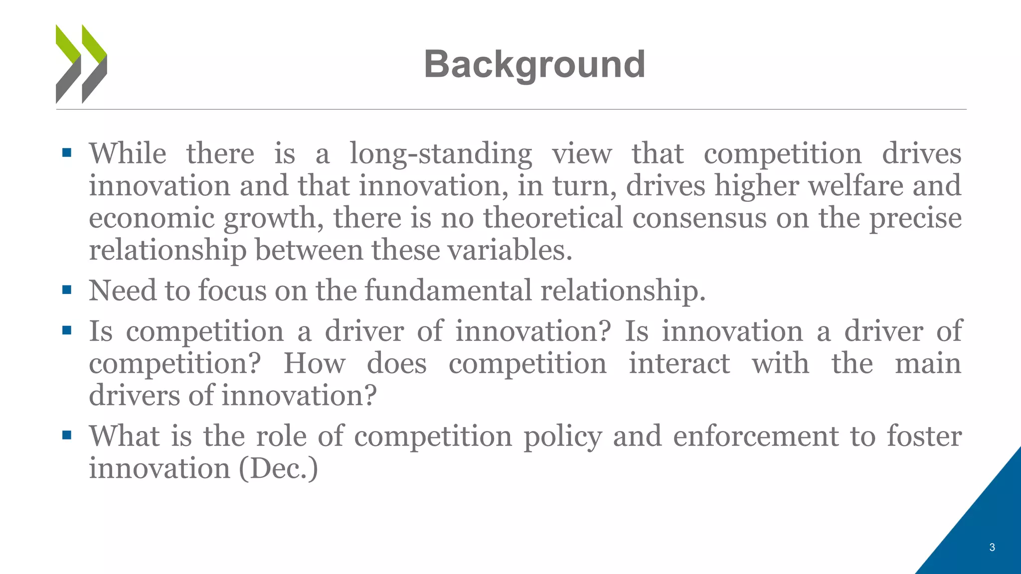 The Relationship between Competition and Innovation – OECD Secretariat ...