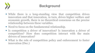 The Relationship between Competition and Innovation – OECD Secretariat ...