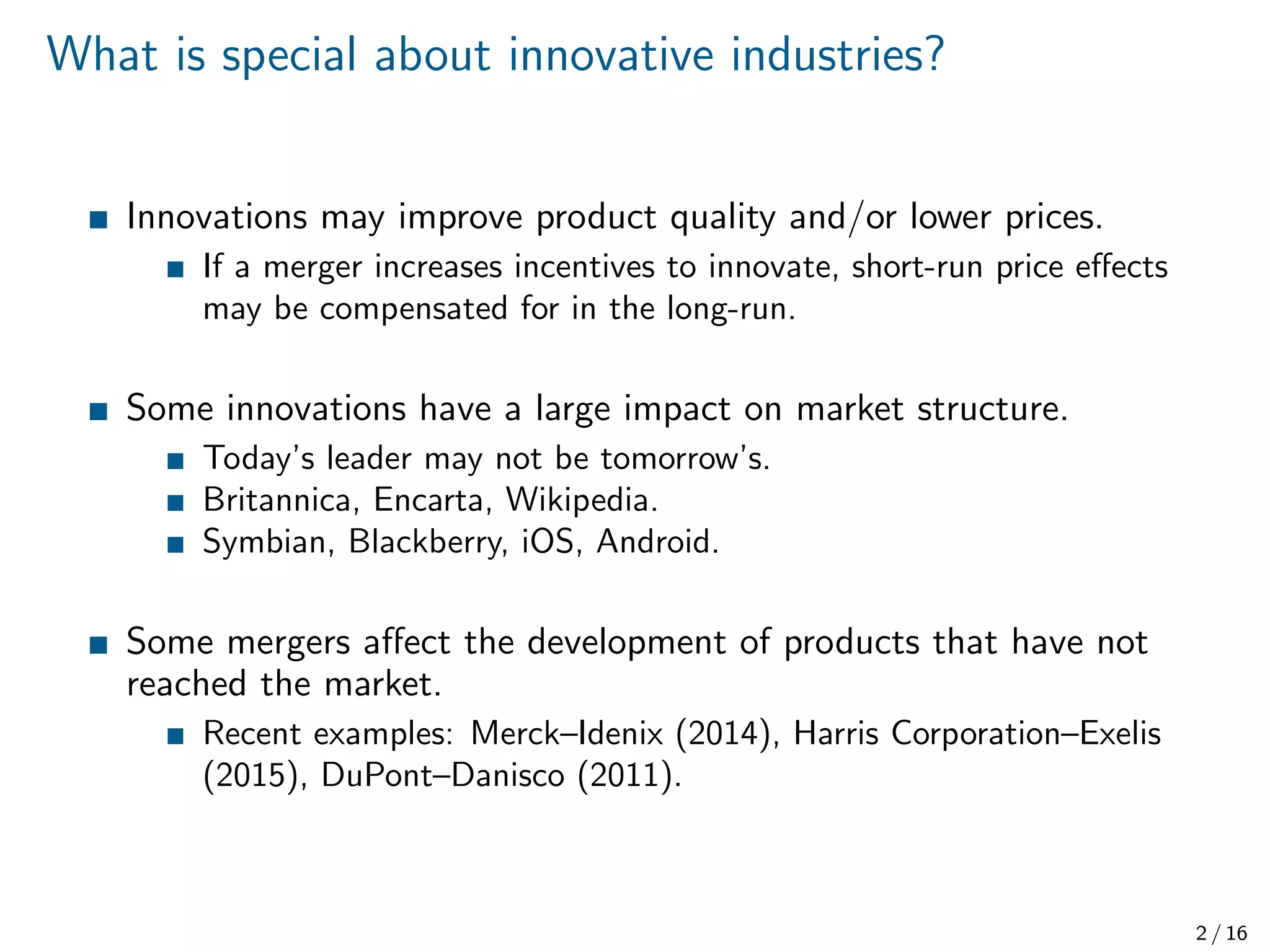 The Relationship between Competition and Innovation – Álvaro Parra ...
