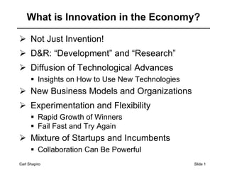 The Relationship between Competition and Innovation – Carl Shapiro ...