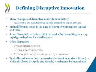Competition and Disruptive Innovation | PPTX