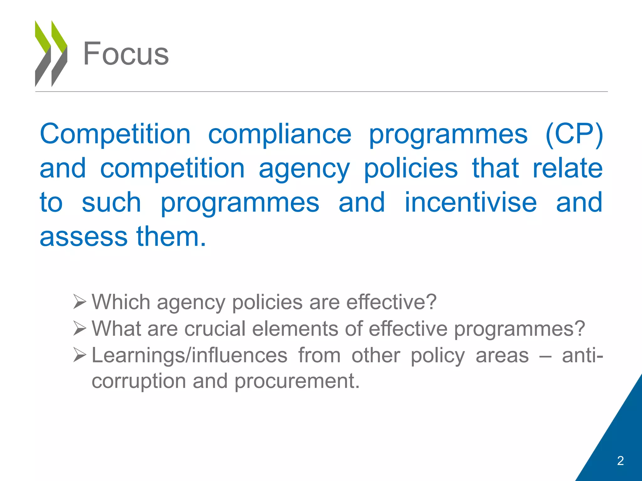 Competition Compliance Programmes - OECD Competition Division - June ...