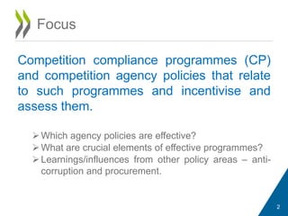 Competition Compliance Programmes - OECD Competition Division - June ...