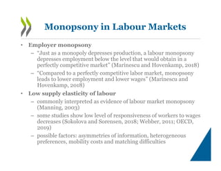 Competition Concerns in Labour Markets – OECD – June 2019 OECD ...