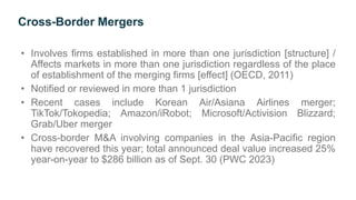 Cross-border Mergers – UY – December 2024 OECD discussion | PDF