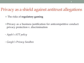 The Intersection between Competition and Data Privacy – COLANGELO ...