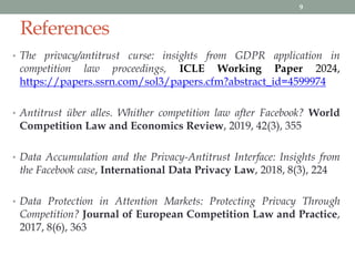 The Intersection between Competition and Data Privacy – COLANGELO ...