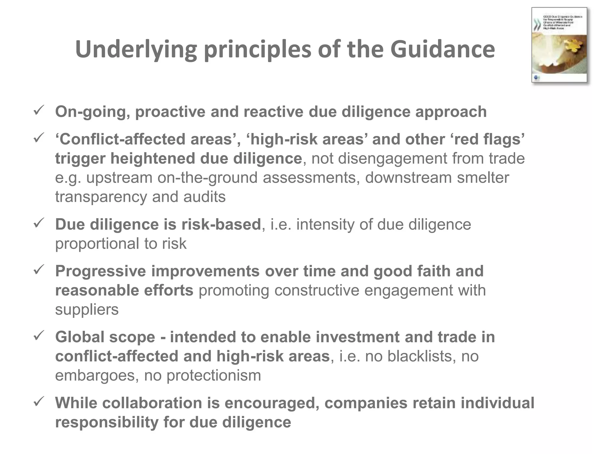 OECD Due Diligence Guidance for Responsible Supply Chains of Minerals from Conflict-Affected and ...