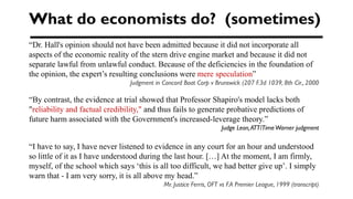Use of Economic Evidence in Cartel Cases – DAVIES – December 2023 OECD ...