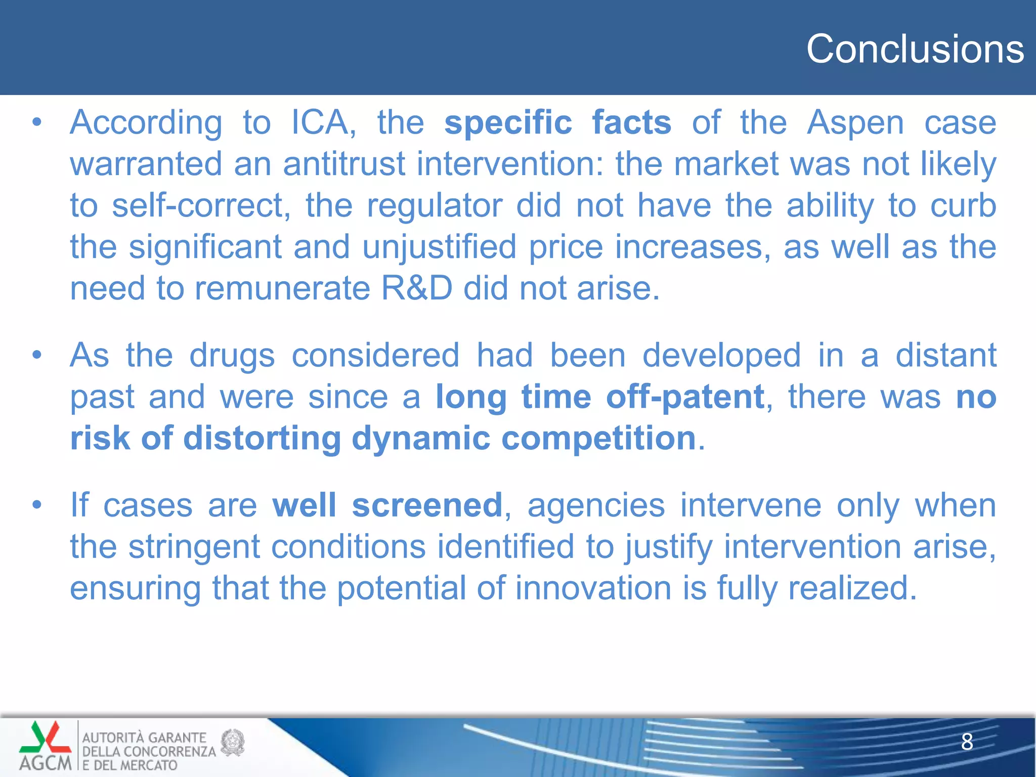 Pharmaceuticals – ITALY – November 2018 OECD discussion | PPT