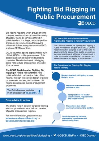 OECD work on Fighting Bid Rigging in Public Procurement Flyer | PDF