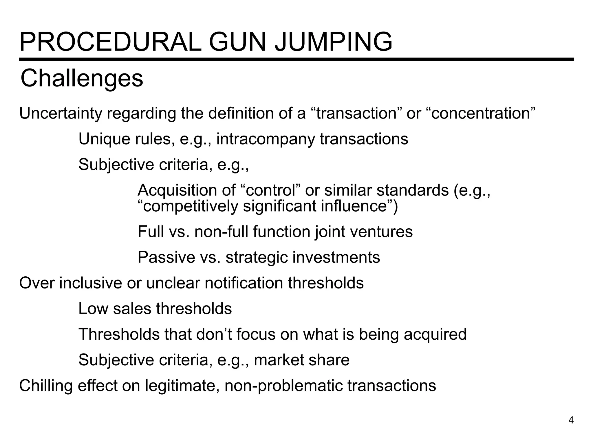 Gun Jumping – CERES – November 2018 OECD discussion | PPT