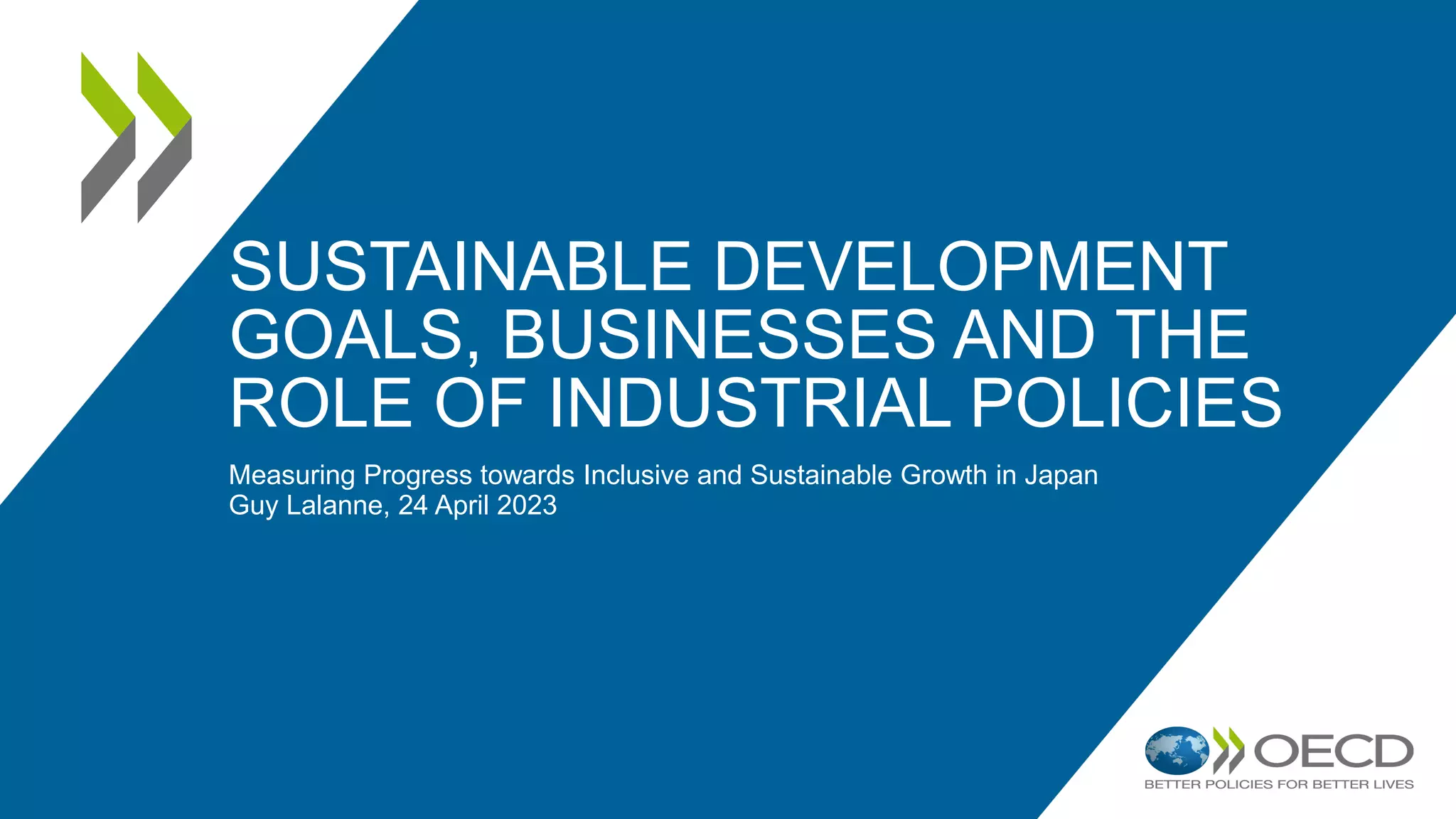 Measuring Progress towards Inclusive and Sustainable Growth in Japan ...