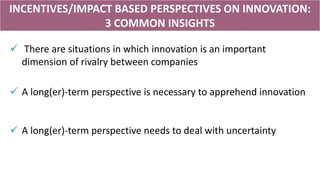 Competition and Innovation - The Role of Innovation in Enforcement Cases – VEZZOSO – December ...