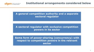 Interactions between competition authorities and sector regulators ...
