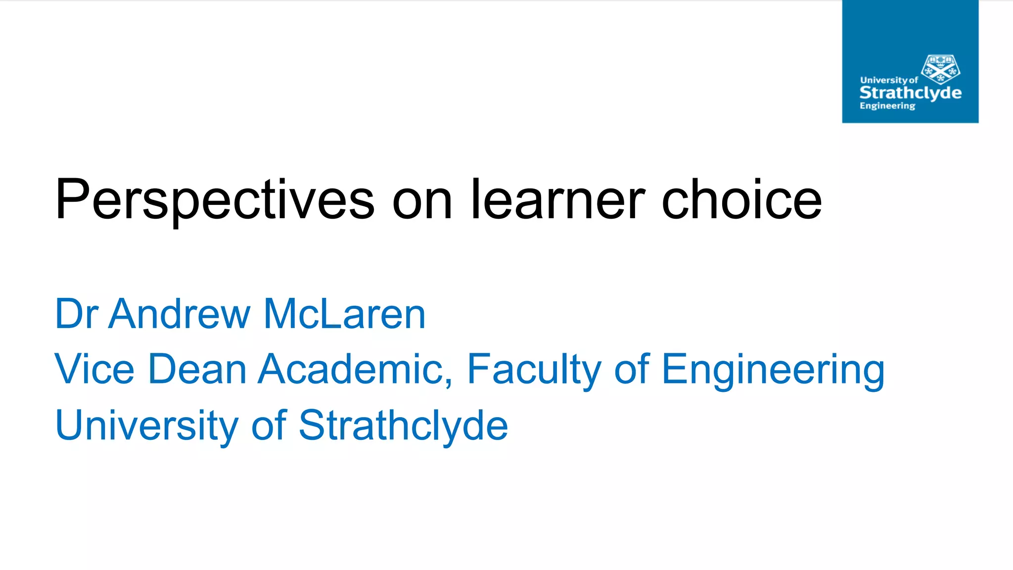 OECD Career guidance and work-based learning module 6 workshop - Dr. Andrew McLaren | PDF