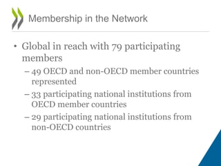 Presentation by the OECD on the "OECD National Schools of Government Network" made at the ...