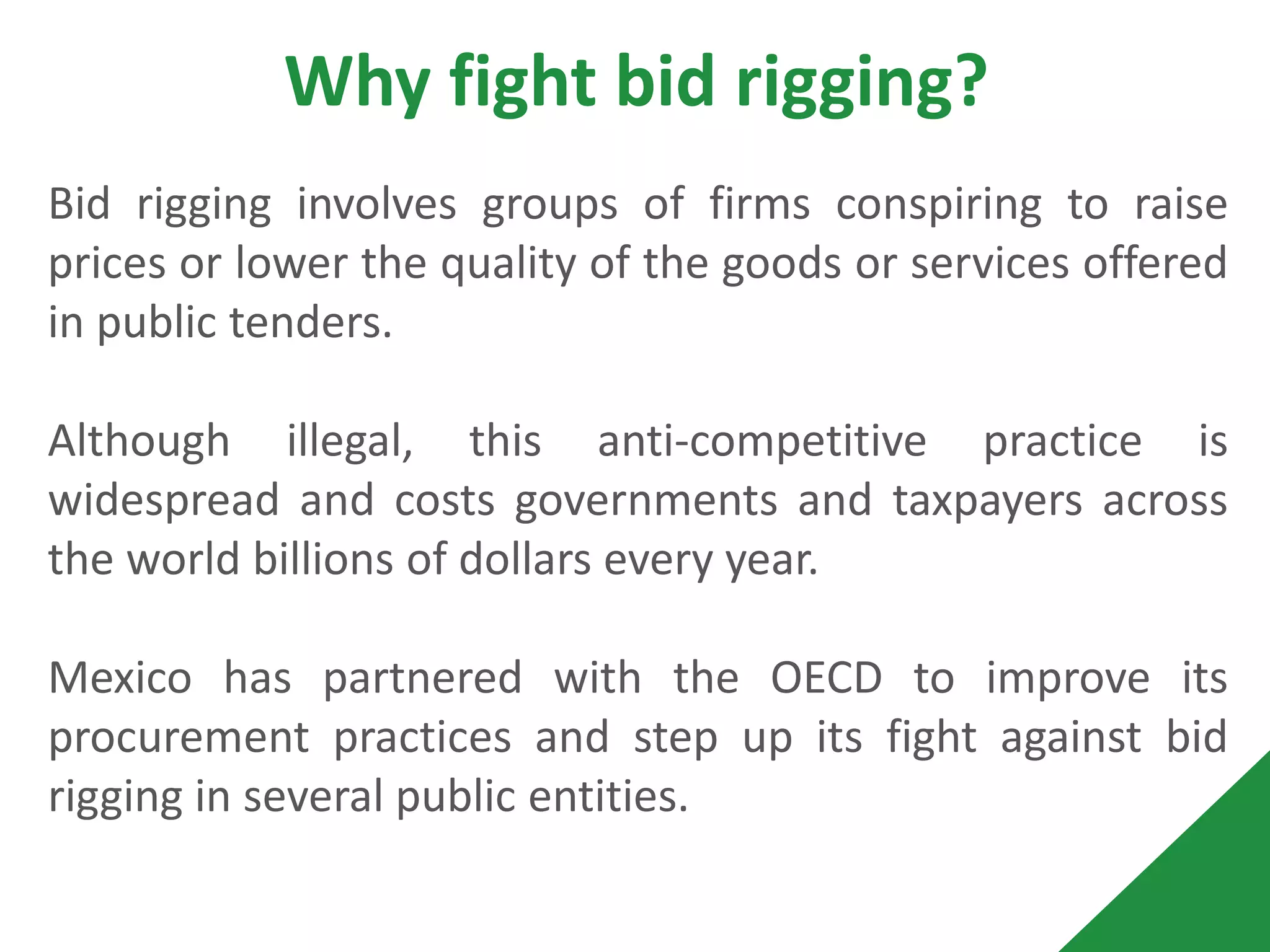 Fighting Bid Rigging in Public Procurement: A review of procurement ...