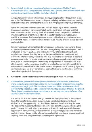 OECD Principles on Public-Private Partnerships | PDF