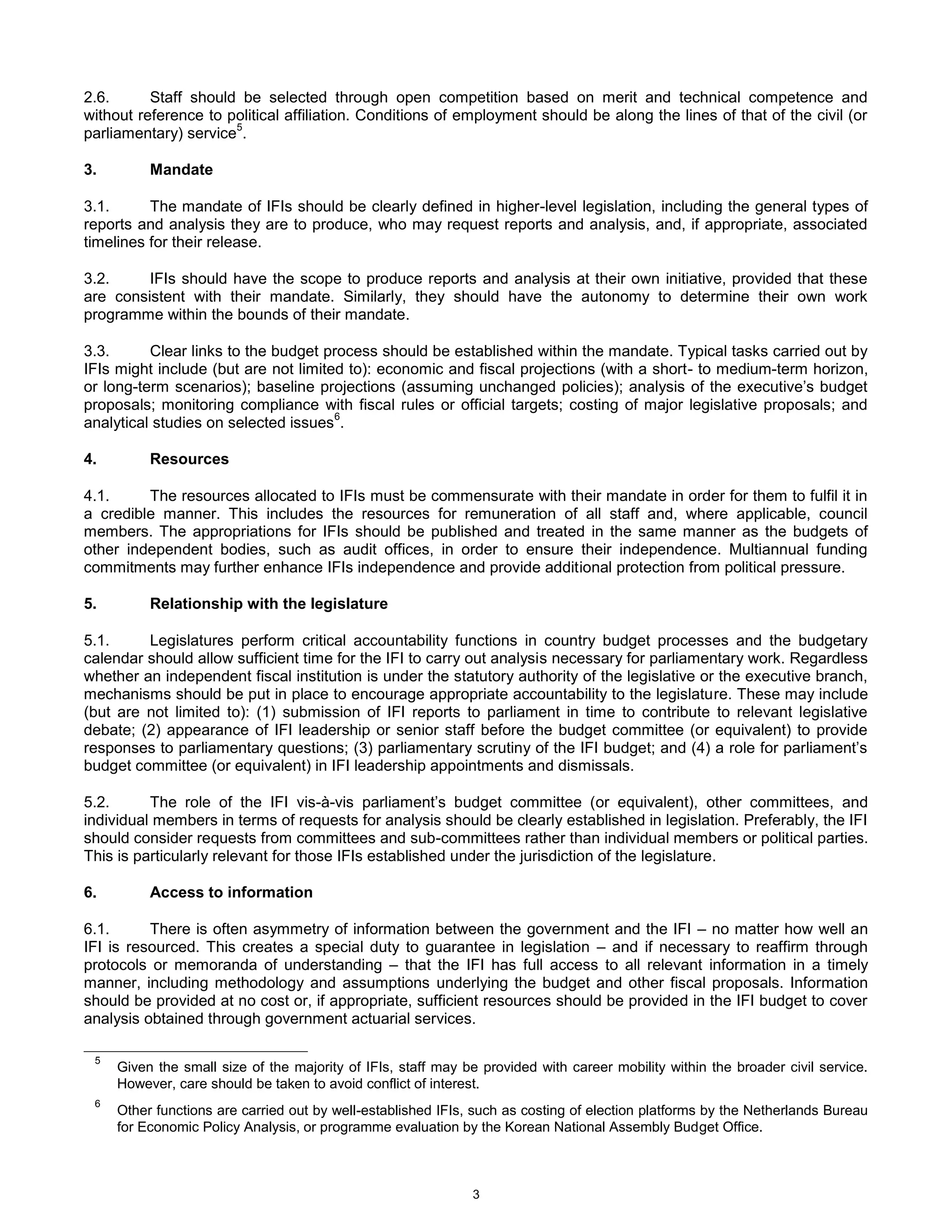 OECD Recommendation on Principles for Independent Fiscal Institutions | PDF