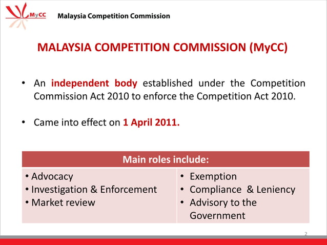 Small and developing competition agencies – Competition Commission of ...