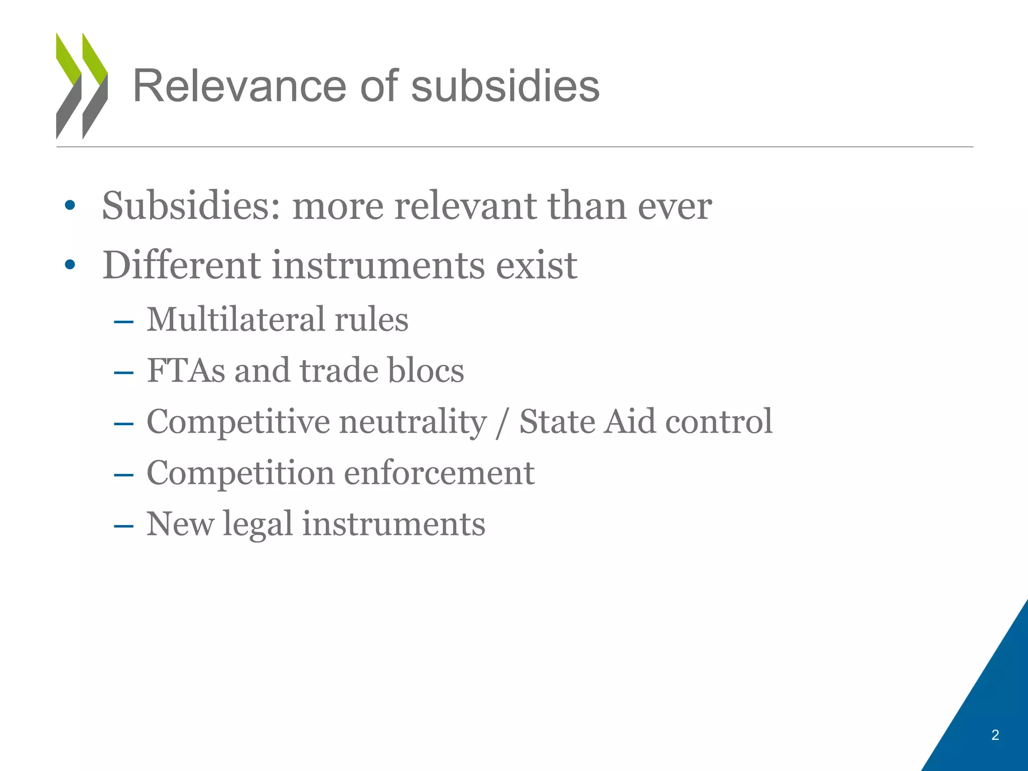 Subsidies, competition and trade – OECD SECRETARIAT – December 2022 ...