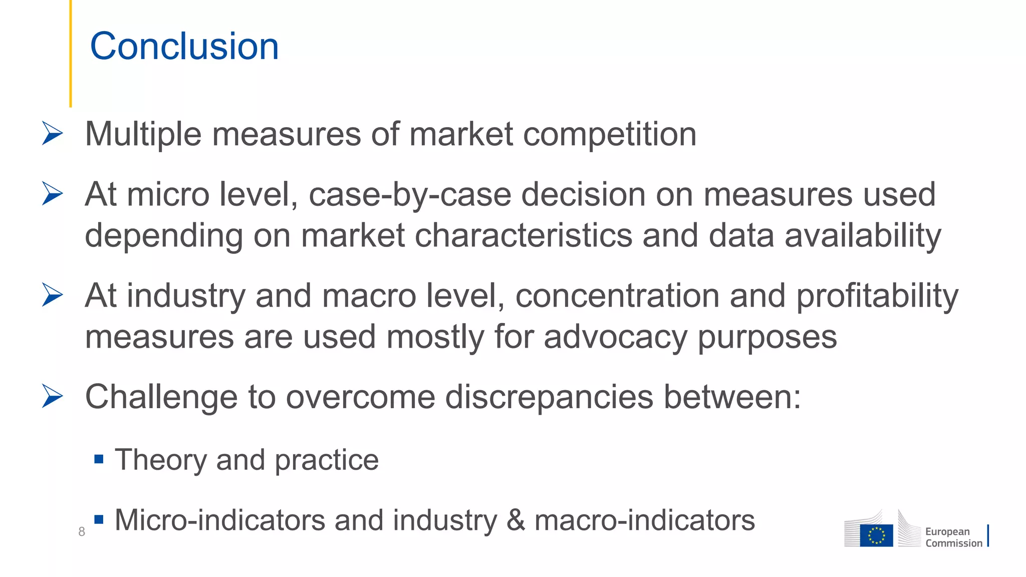 Methodologies to measure market competition – DG COMP – Feb 2021 OECD ...