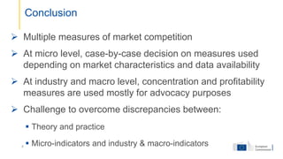 Methodologies to measure market competition – DG COMP – Feb 2021 OECD ...
