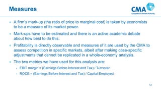 Methodologies to measure market competition – UK CMA – Feb 2021 OECD ...