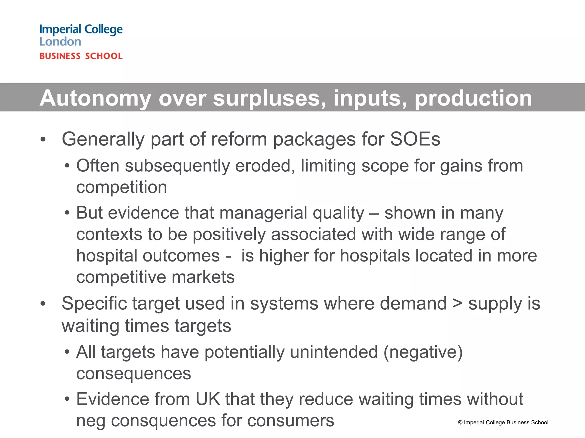 Incentivising competition in public services | PPT