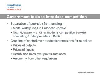Incentivising competition in public services | PPT