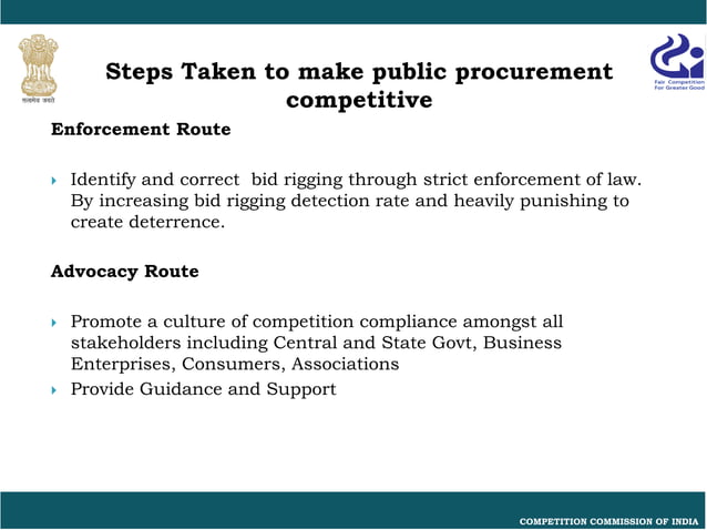 Ensuring Effective Competition in public procurement | PDF | Business ...