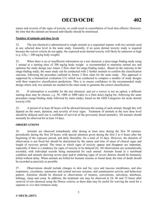 OECD 402 ADT.pdf acute delmat toxicity guideline 402 | PDF