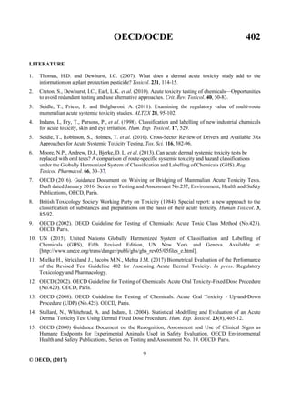OECD 402 ADT.pdf acute delmat toxicity guideline 402 | PDF