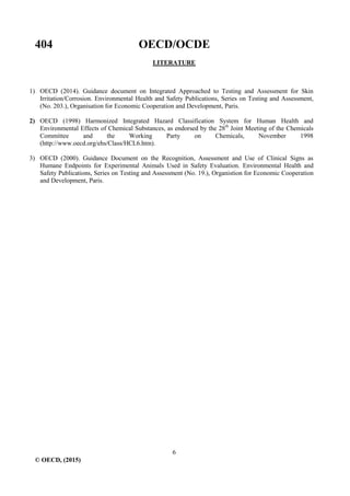 OECD 404 DI.pdf for the dermal irritation | PDF