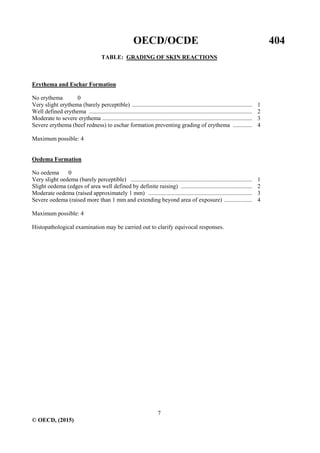 OECD 404 DI.pdf for the dermal irritation | PDF