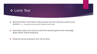 OECD Guideline 420: Acute oral Toxicity - Fixed Dose Procedure | PPTX